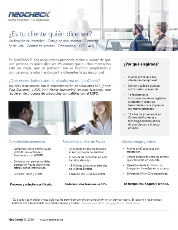 Home - NeoCheck English